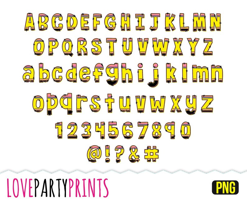 Back to School Alphabet Doodle Bundle Uppercase & Lowercase - Etsy