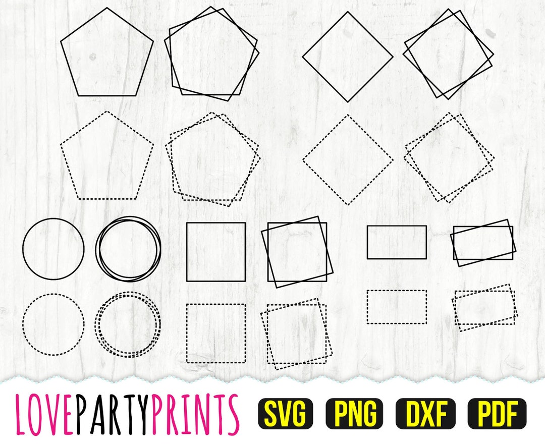 Frames Bundle SVG, DXF, PNG, Pdf, Square Frame Svg, Rectangle Frame Svg ...