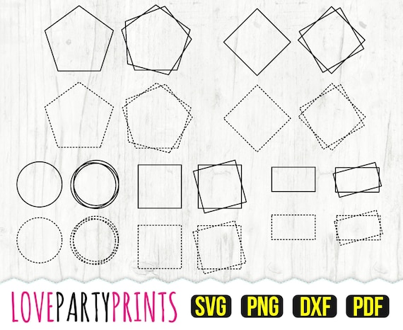 Frames Bundle SVG DXF PNG Pdf Square Frame Svg Rectangle | Etsy