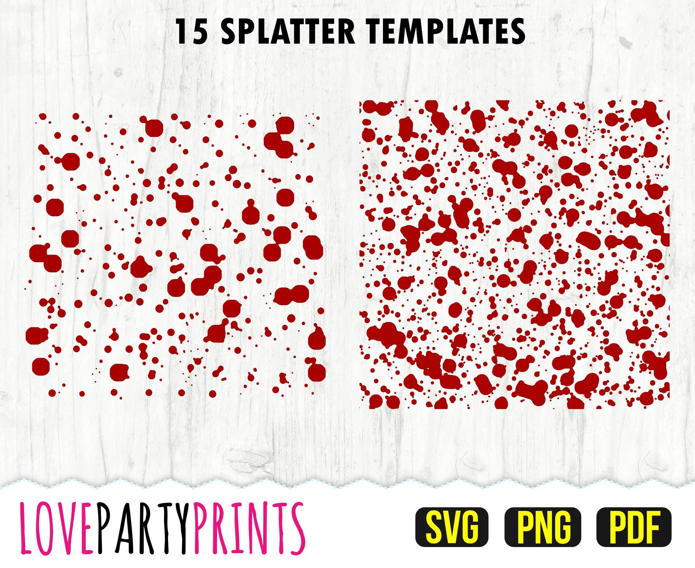 Splatter SVG PNG PDF Blood Splatter Svg Paint Splatter | Etsy