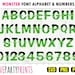 MONSTER FONT SVG, Png, Pdf, Monster Alphabet, Monster Numbers, Monster ...
