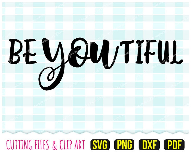 Beyoutiful Svg DXF PNG PDF Wood Sign Make up Bag Digital | Etsy