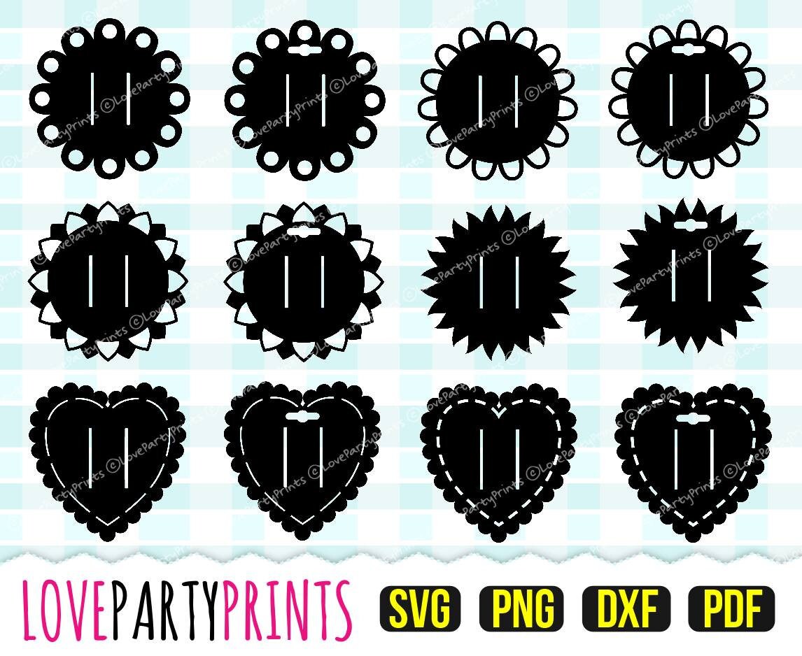 Bow Card Svg DXF PNG PDF Bow Card Template Bow Display | Etsy