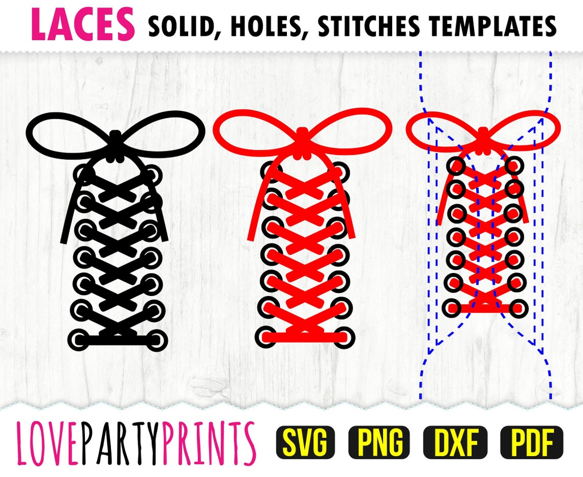 Shoelace Svg DXF PNG PDF Shoe Laces Svg Trainers Laces - Etsy