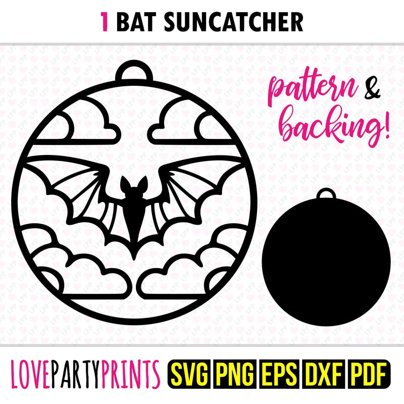 Bat Suncatcher - Etsy