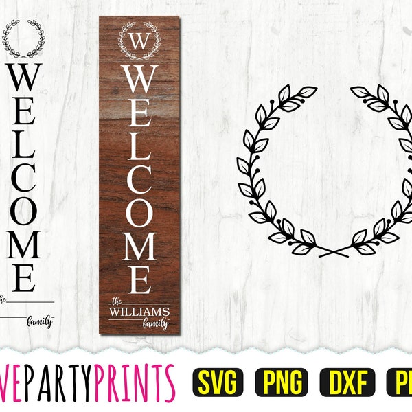 Vertical Welcome Svg - Etsy