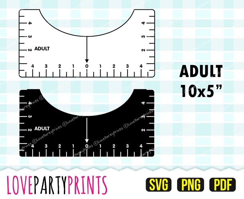 T-shirt Alignment Tool Svg PNG PDF T-shirt Ruler Svg - Etsy