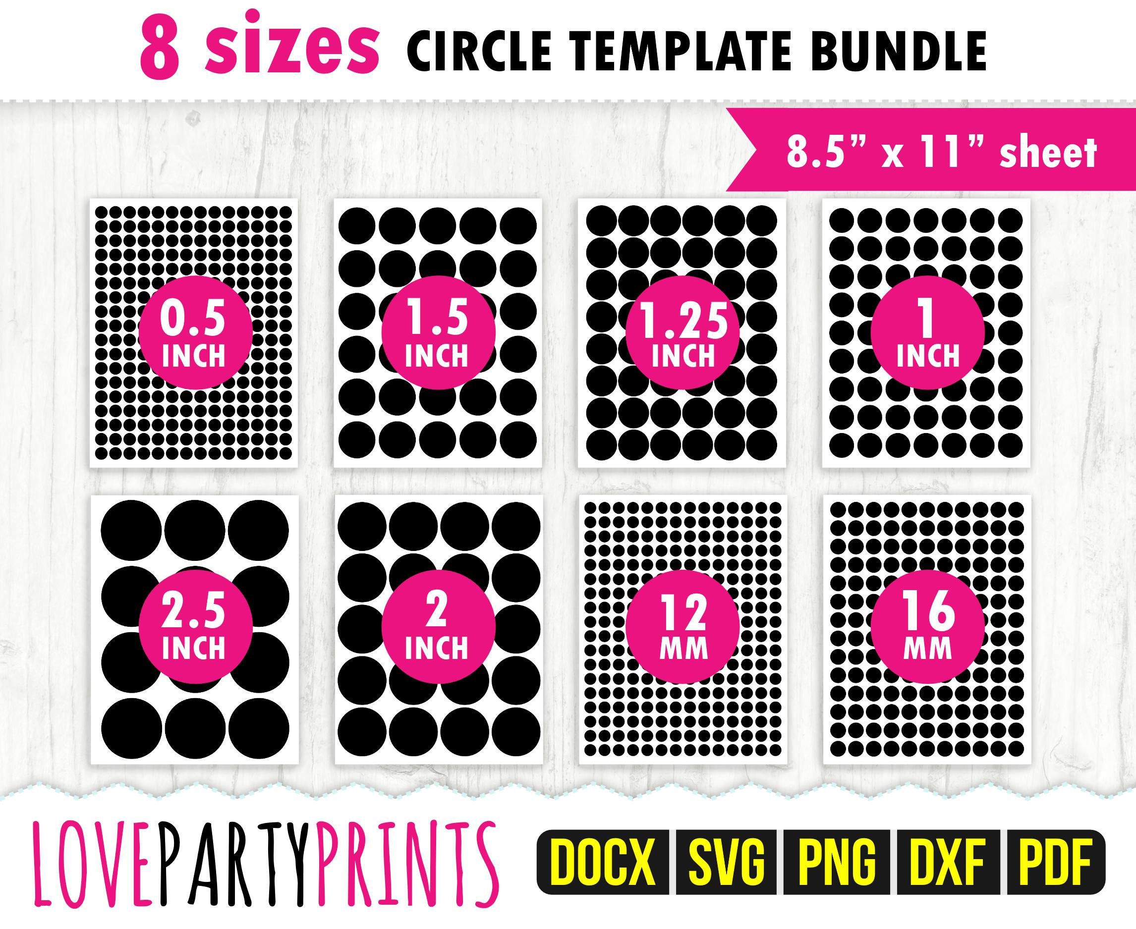 8 Inch Circle Template Printable