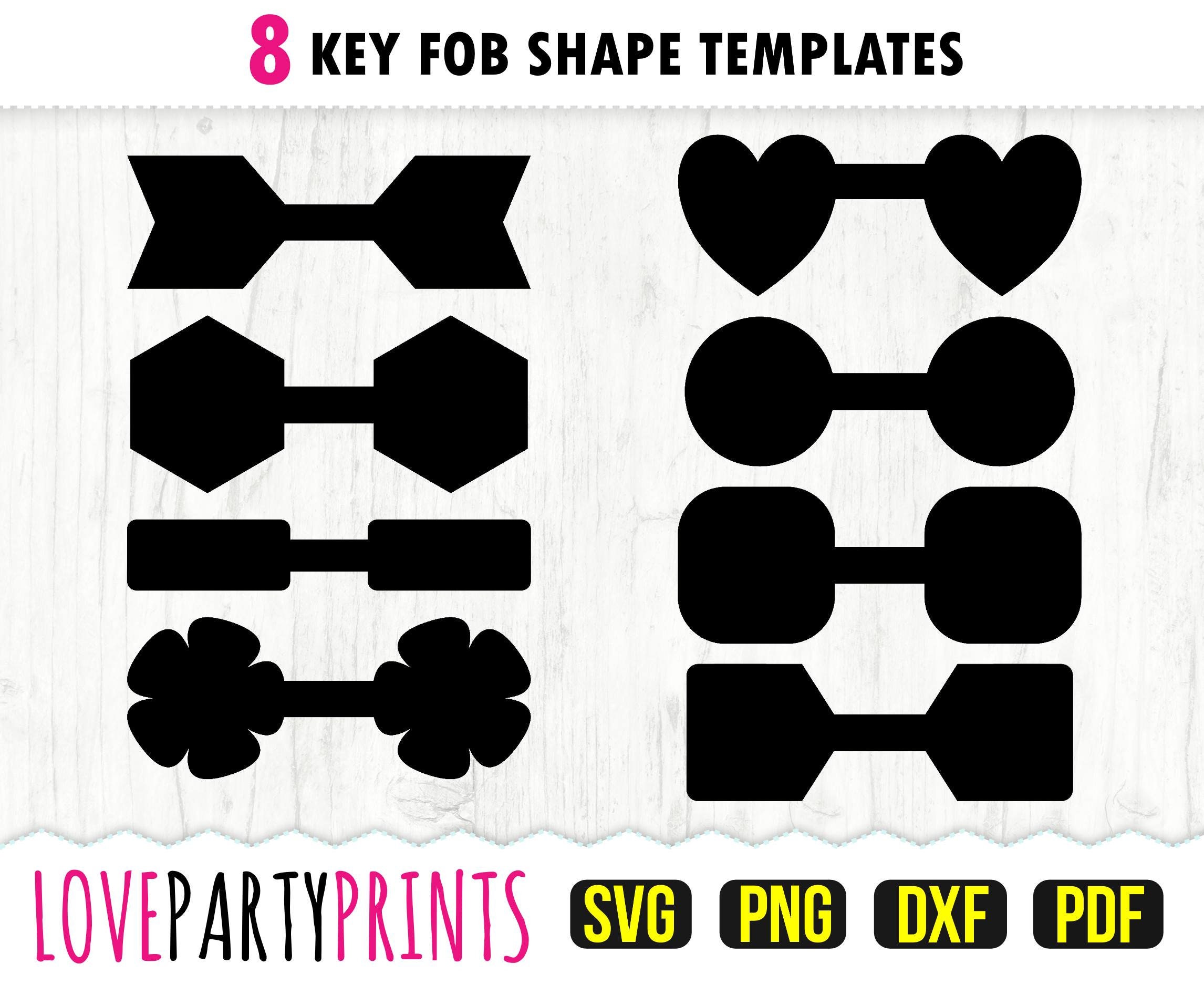 Key Fob Svg DXF PNG PDF Key Fob Template Svg Keychain Fob - Etsy Australia