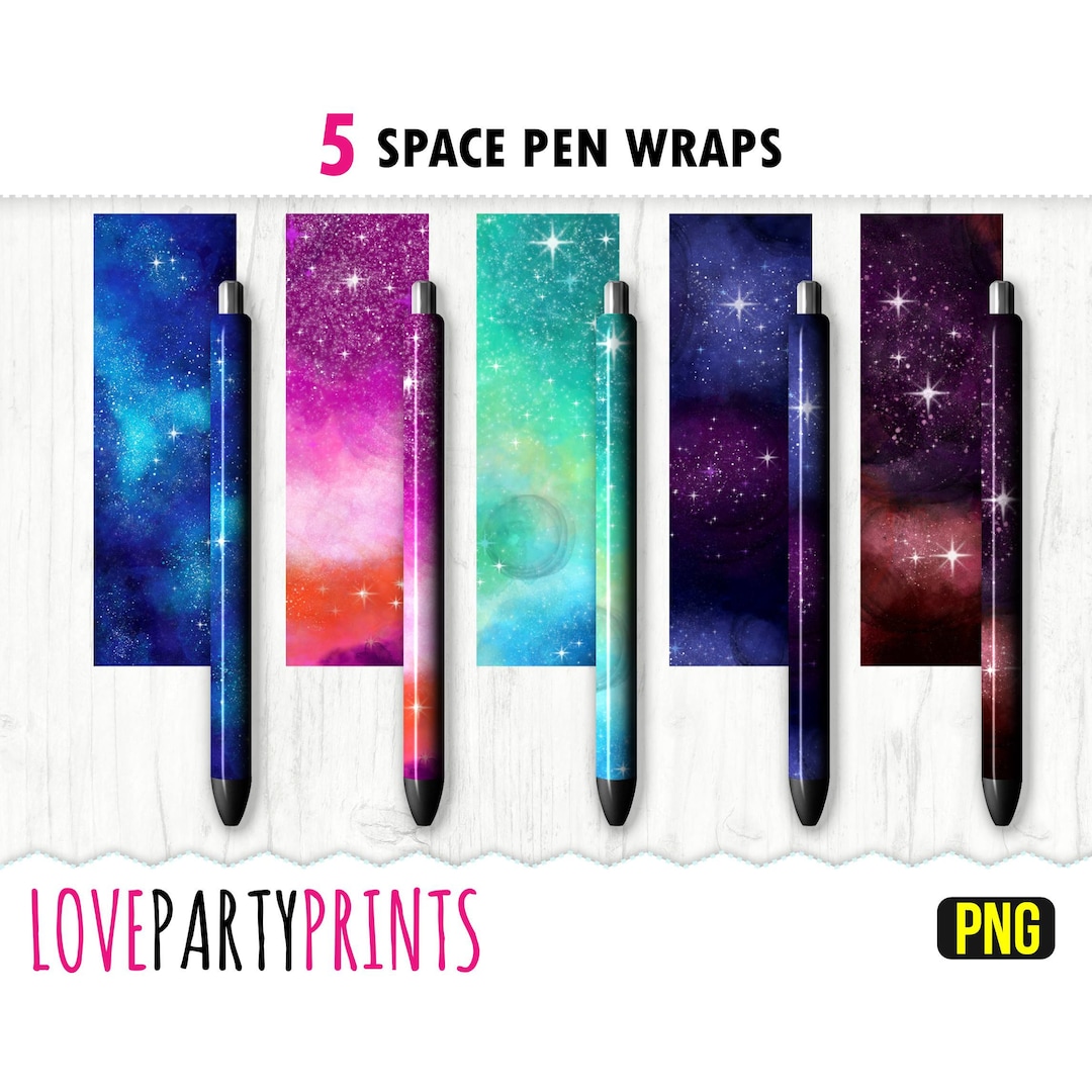 Space Pen Wrap PNG, Galaxy Pen Wraps, Pen Wrap PNG, Pen Wrap Template ...