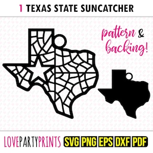 Texas Suncatcher SVG, Dxf Png,pdf Eps, Patriotic Window Ornament, Sun ...