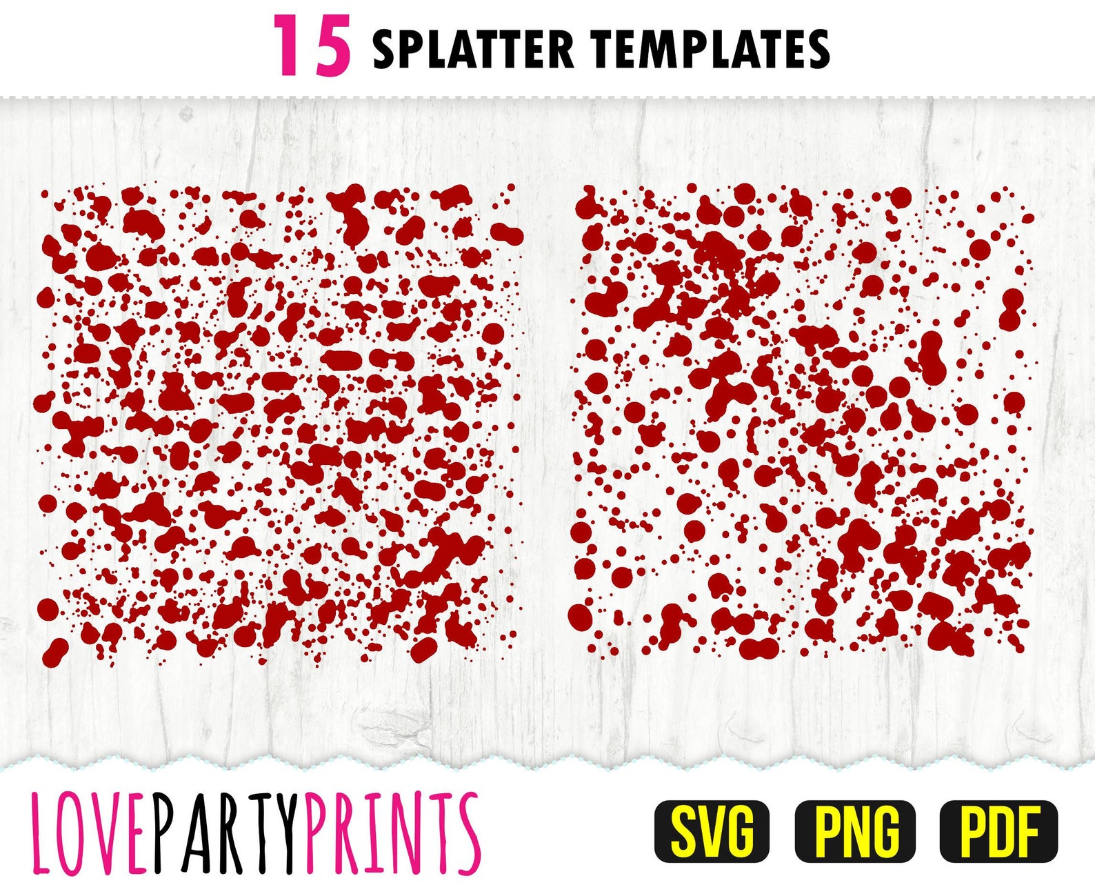 Splatter SVG PNG PDF Blood Splatter Svg Paint Splatter - Etsy