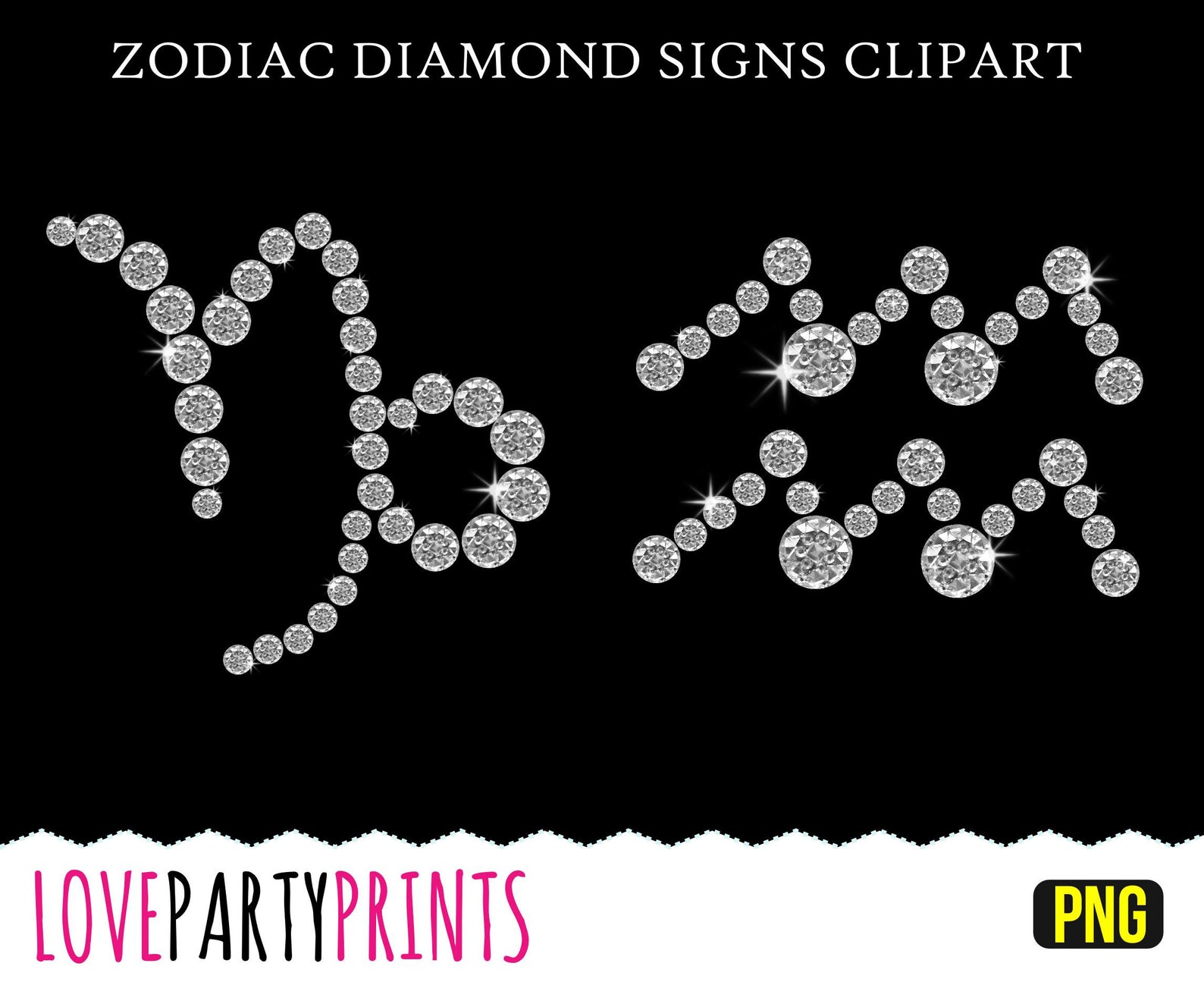 Diamond Zodiac Clipart, PNG Files, Diamond Astrological Sign Clipart ...