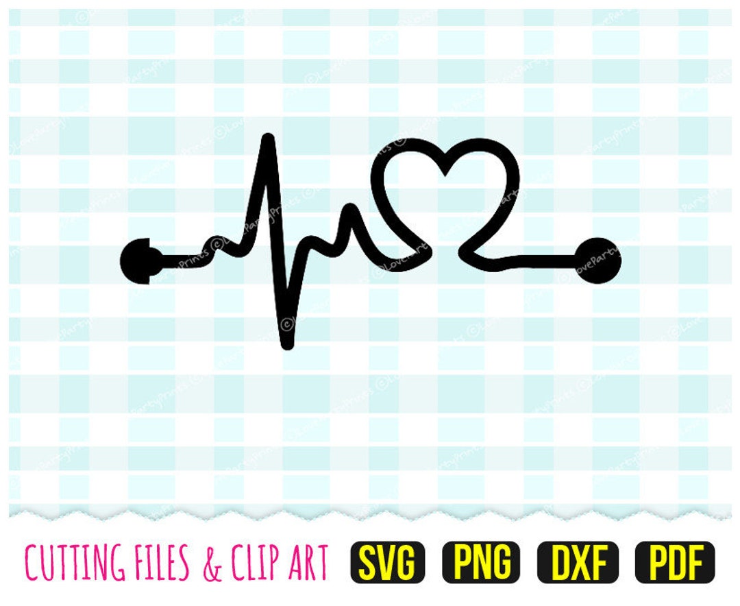 Heartbeat Ultrasound Svg, DXF, PNG, PDF, Ultrasound Decal, Medical Svg ...