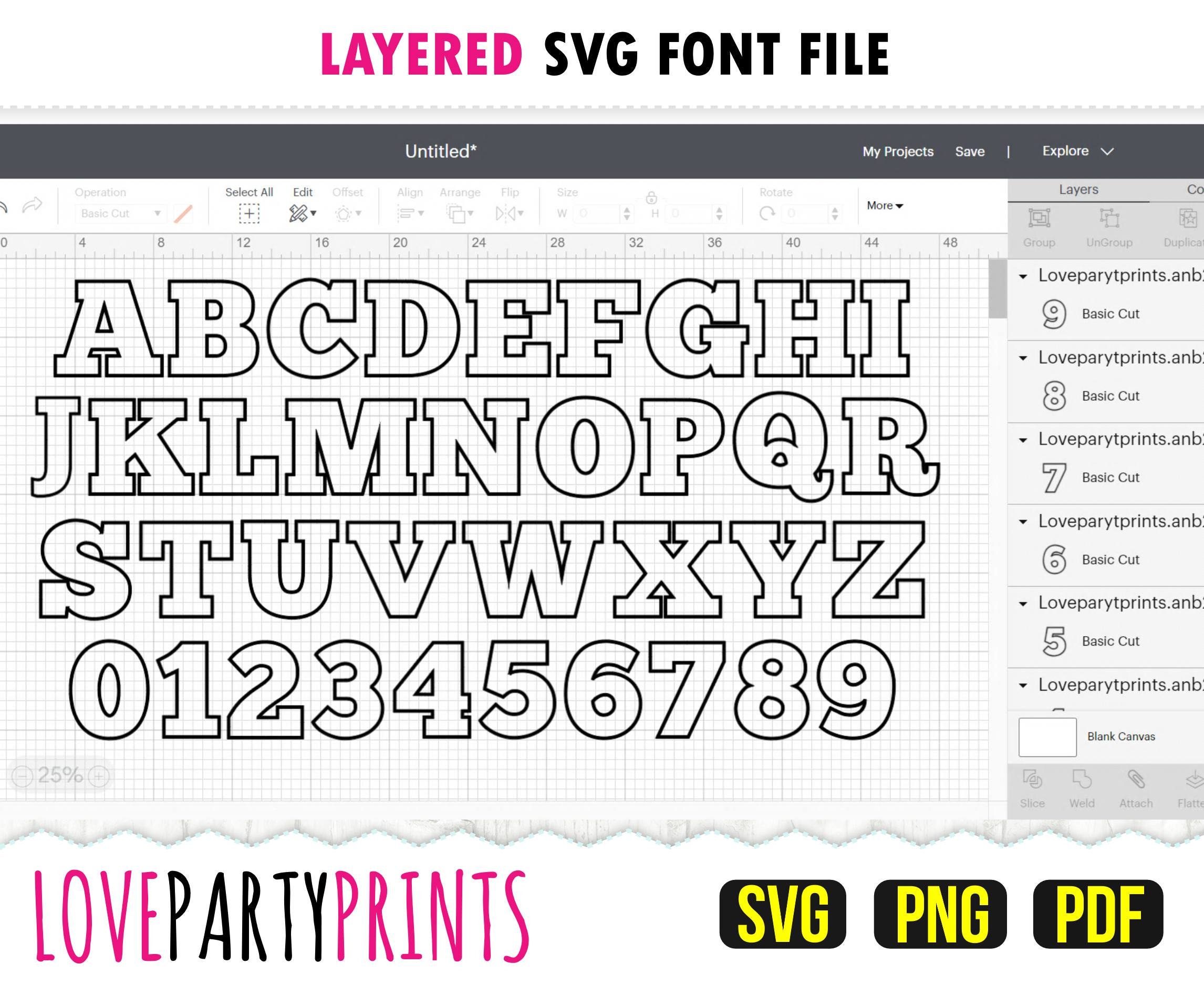 OUTLINE LETTERS and Numbers SVG Png and Pdf Files 300dpi - Etsy UK