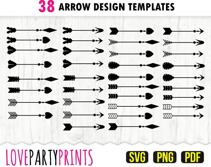 21 Arrow SVG Files, Arrow Clipart, Arrow DXF, Arrow PDF, Arrow ...
