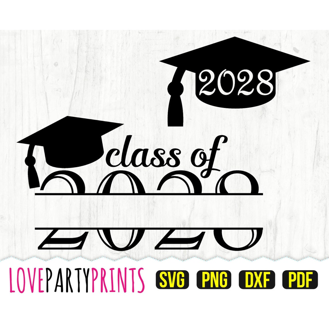 Class of 2028 SVG, DXF, PNG, Pdf, Senior 2028 Svg, Split Monogram Svg ...