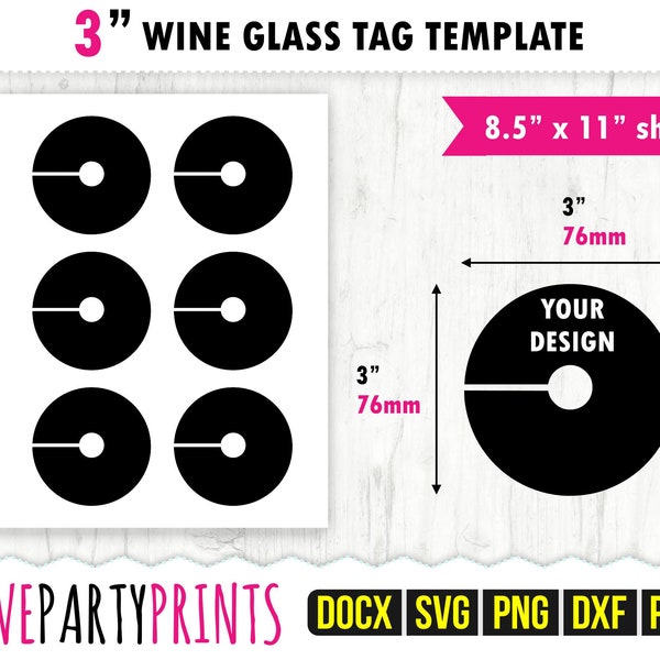 Wine Glass Tags - Etsy