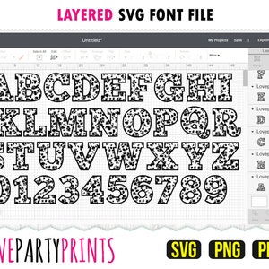 DALMATIAN FONT SVG Png Pdf, Dalmatian Alphabet, Dalmatian Numbers ...
