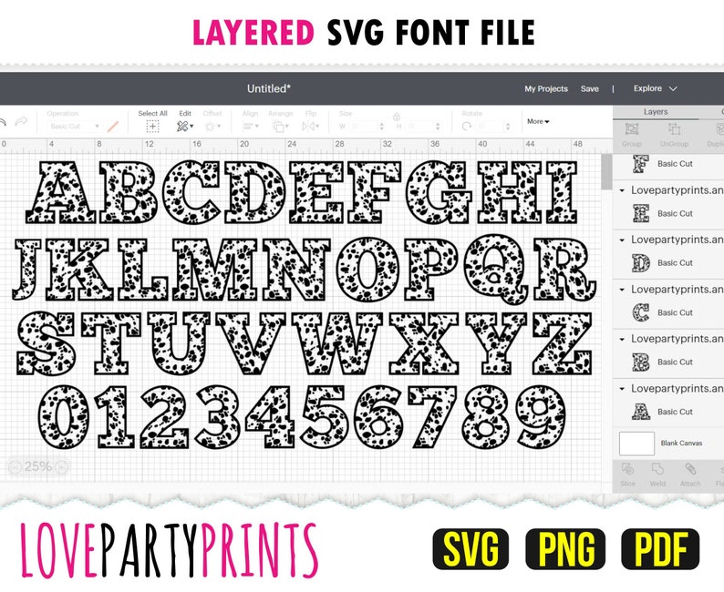 DALMATIAN FONT SVG Png Pdf, Dalmatian Alphabet, Dalmatian Numbers ...