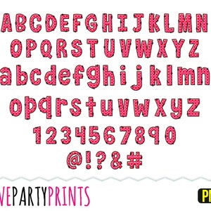 Valentine's Day Alphabet Doodle Font Bundle, Uppercase & Lowercase ...