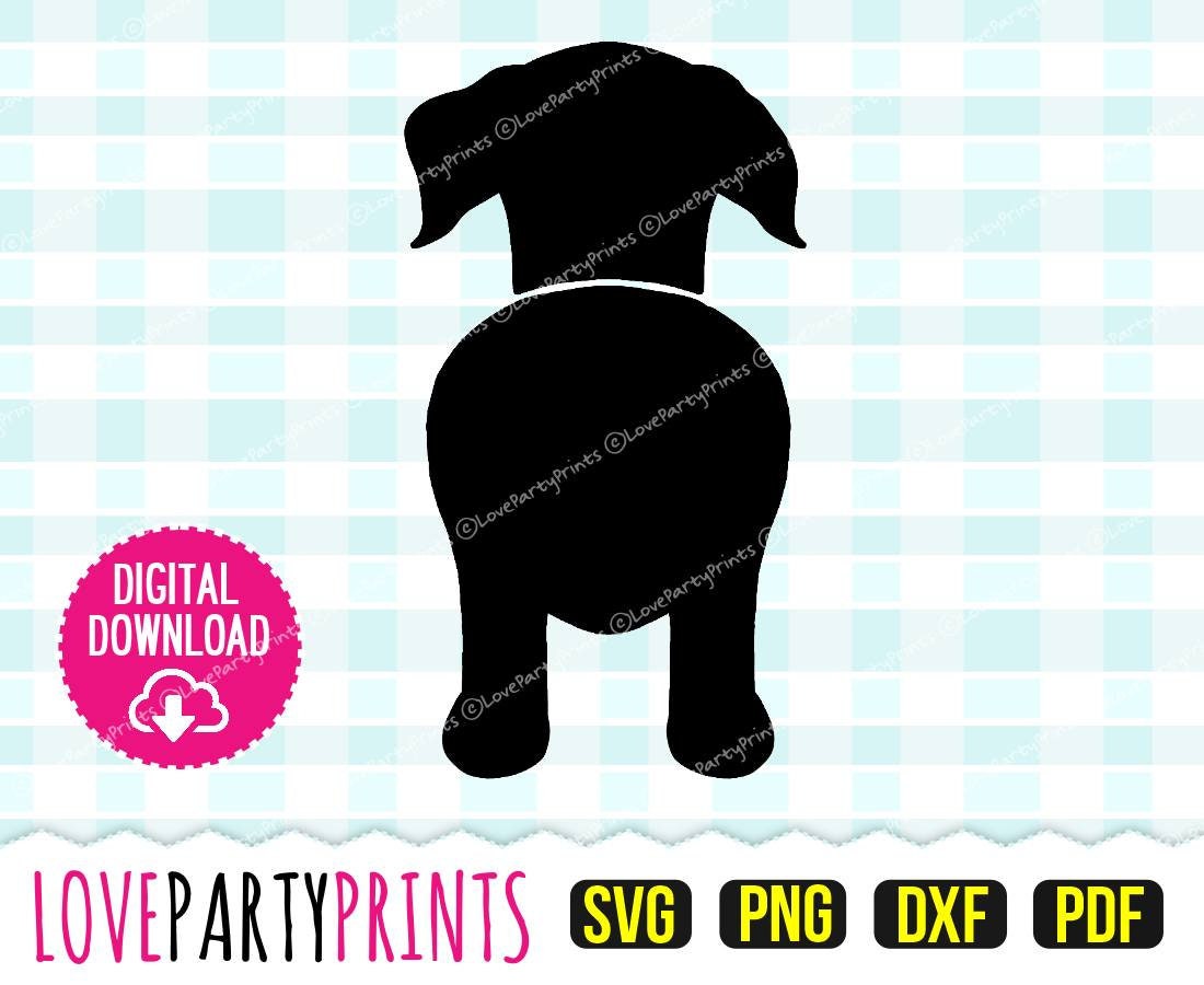 Labrador Dog Svg DXF PNG PDF Doggy Butt Svg Leash Hook | Etsy