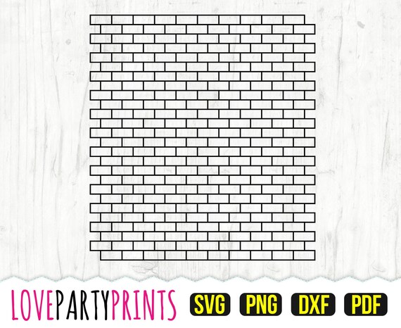Brick Wall SVG Dxf Png Pdf Bricks Svg Brick Wall | Etsy