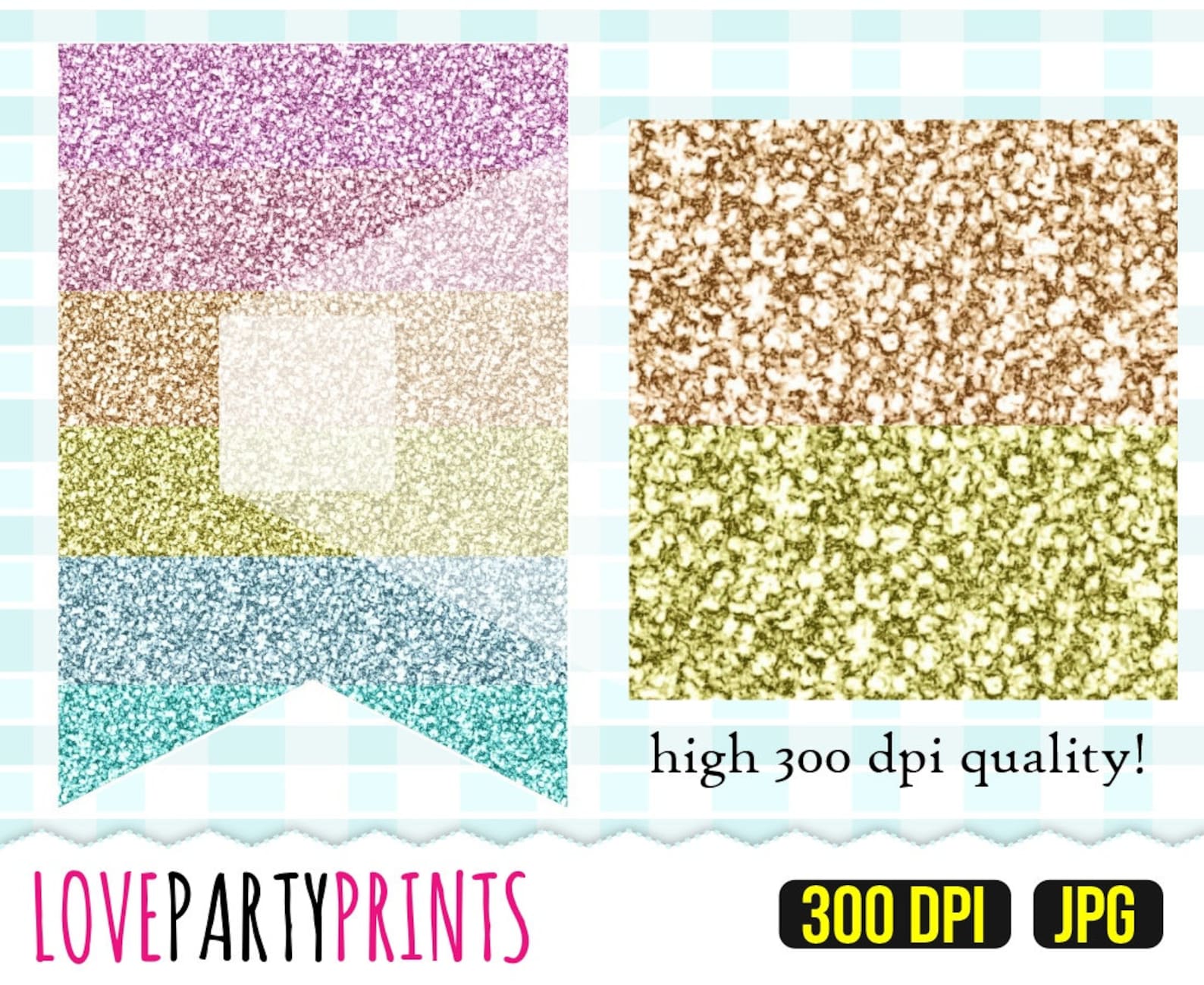 Rainbow Happy Birthday Glitter BANNER Party Decor Birthday | Etsy