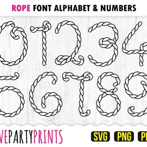 ROPE FONT SVG, Png, Pdf, Rope Font Clipart, Rodeo Font, Western Font ...