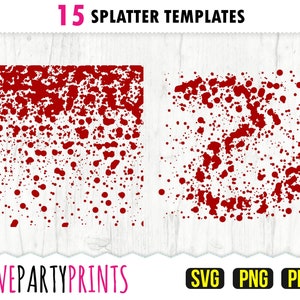 Splatter SVG, PNG, PDF, Blood Splatter Svg, Paint Splatter Svg, Paint ...