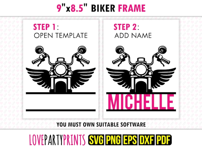 Motorbike Name Sign SVG | Custom Motorcycle Garage Sign | Laser Cut ...