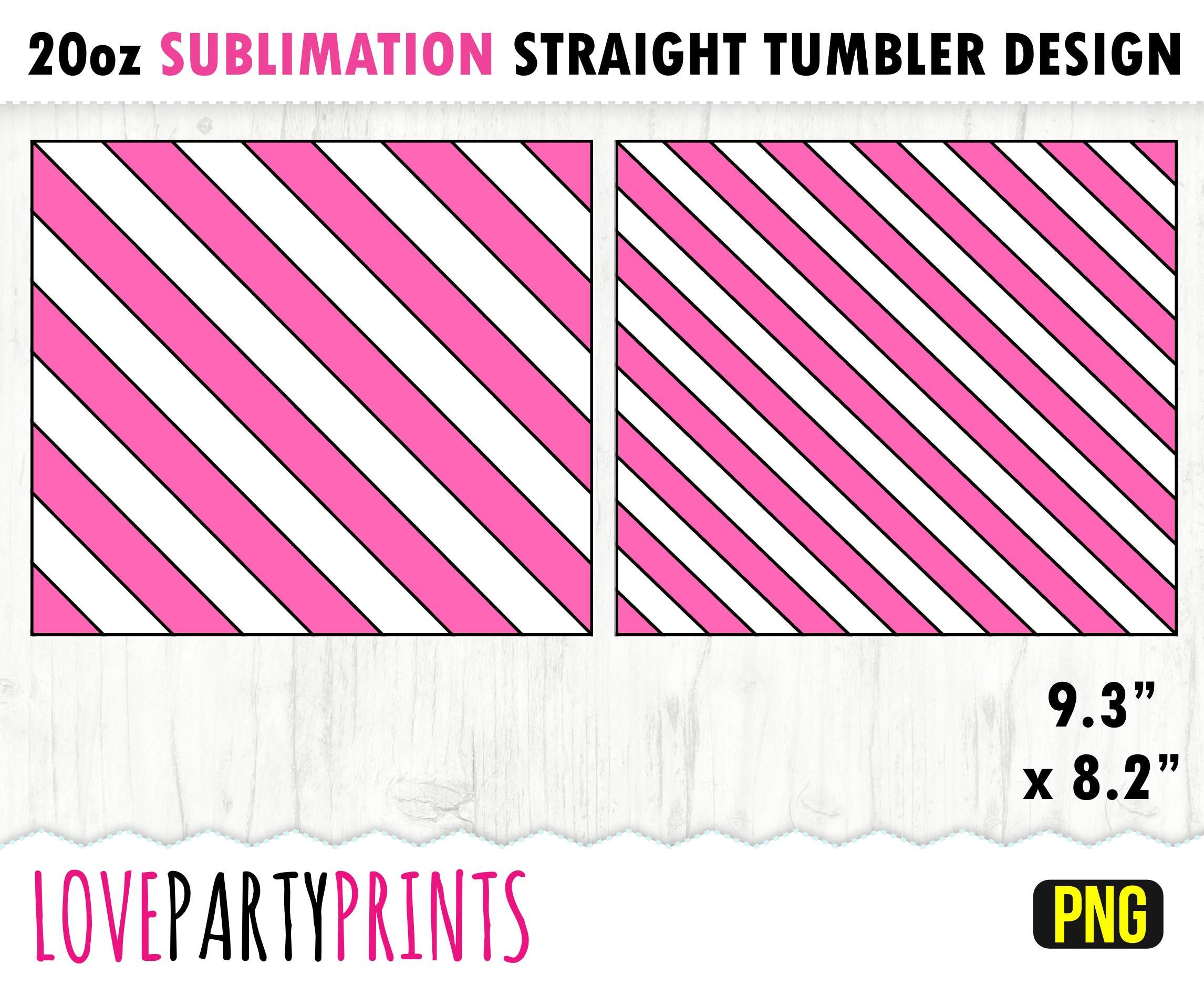Candy Stripes Template SVG, DXF, PNG, Pdf, 20 Oz Skinny Tumbler ...