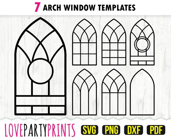 Arched Window Frame White
