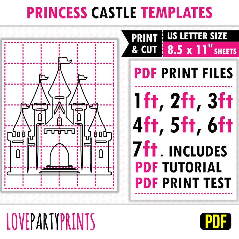 Large Princess Stencils - Etsy