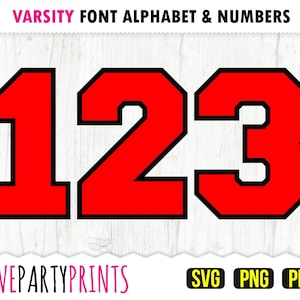 Varsity Layered Font SVG, Png and Pdf Files, College Font Svg, Sport ...
