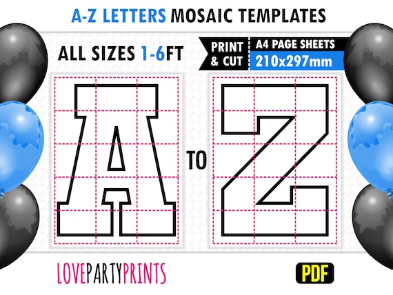 Balloon Letter Template Outline Balloon Letter S | Planerium