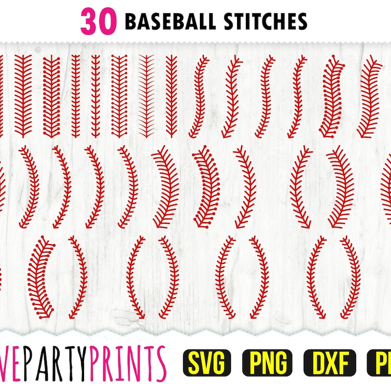 Baseball Stitches Svg - Etsy