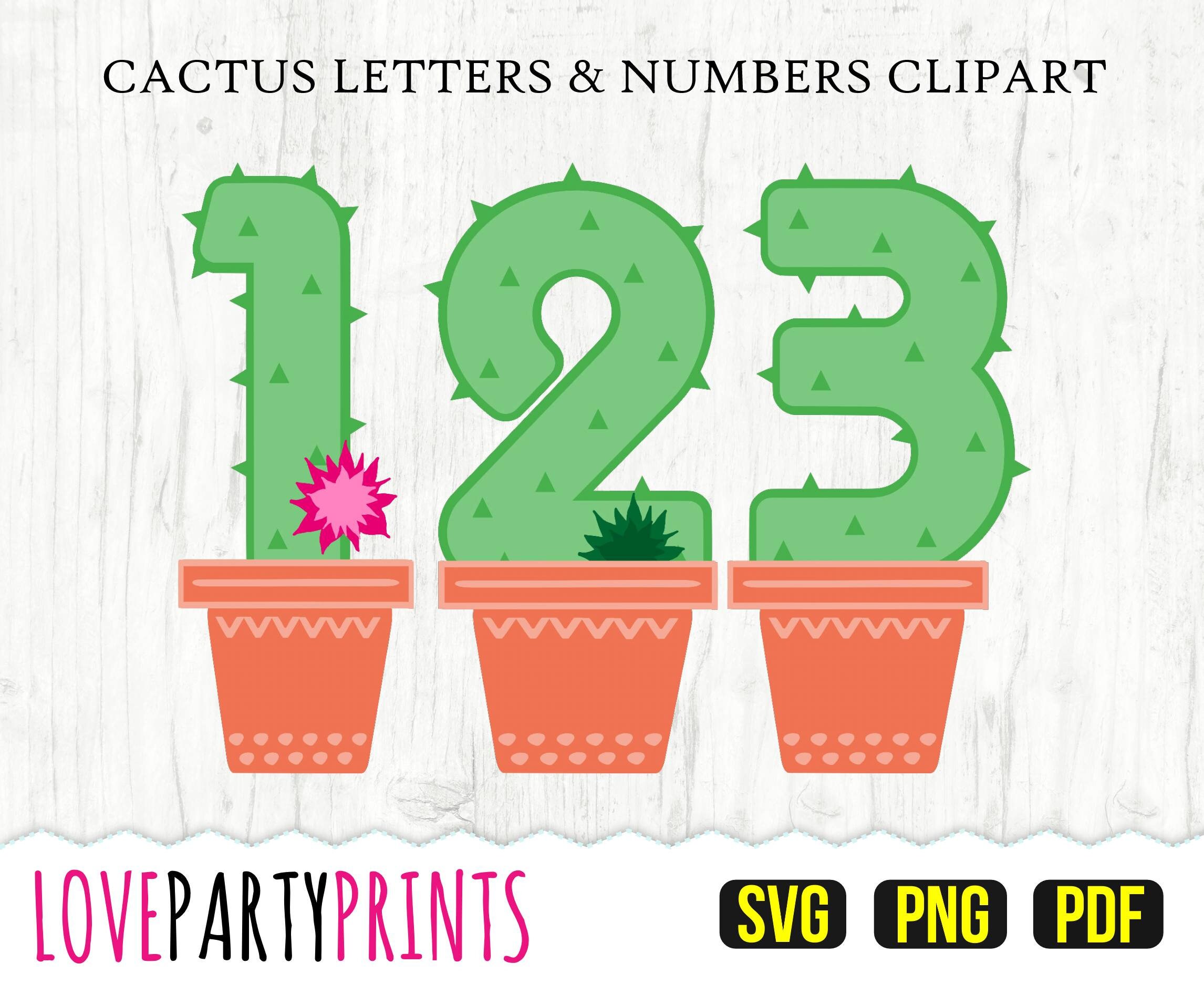 CACTUS FONT Svg Png and Pdf Files 300dpi High Quality | Etsy UK