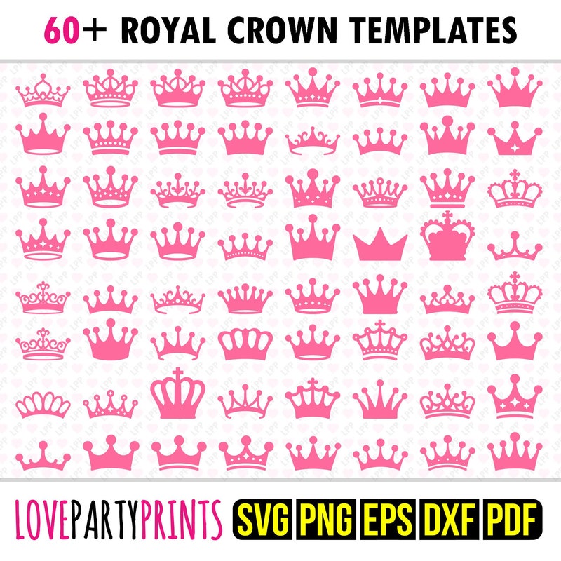 Crown Template Svg - Etsy