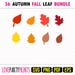 Autumn Fall Leaf Bundle Svg, EPS, PNG, PDF, Halloween Thanksgiving ...