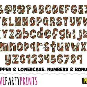 Football Alphabet Doodle PNG Font, Uppercase and Lowercase Alphabet ...