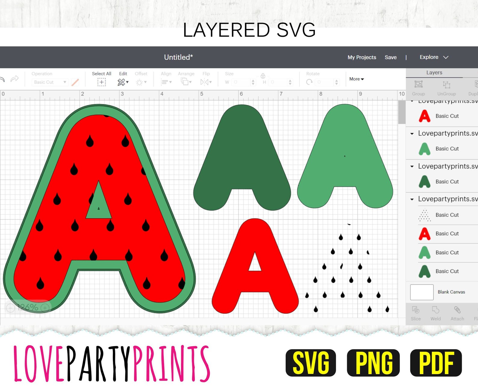WATERMELON FONT Svg Png and Pdf Files 300dpi High Quality | Etsy UK