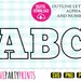 OUTLINE LETTERS and Numbers SVG Png and Pdf Files 300dpi | Etsy UK
