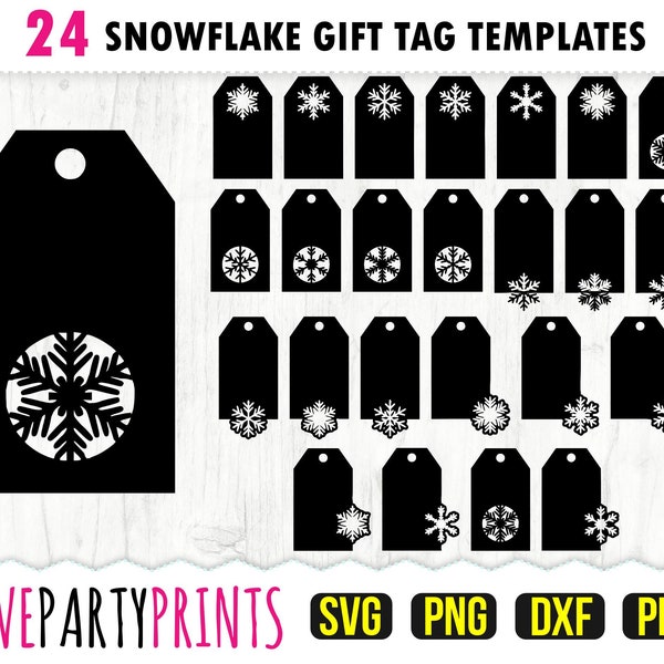 Snowflake Gift Tags - Etsy