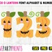 Jack O Lantern Font SVG Png Pdf Pumpkin Alphabet Pumpkin - Etsy