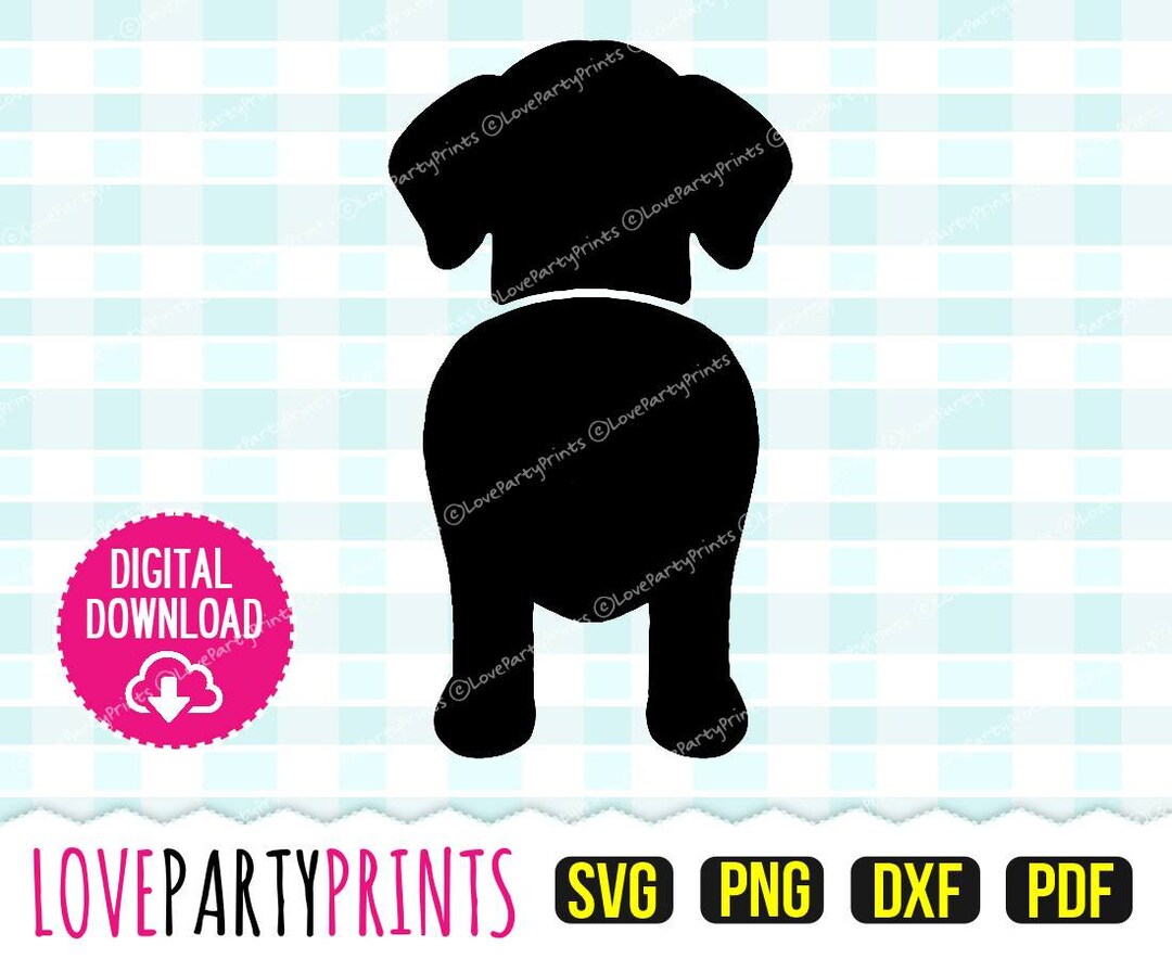 Puppy Dog Svg, DXF, PNG, PDF - Leash Hook Holder Svg, Dog Butt Svg ...