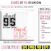 Reunion Class 95 SVG Png Pdf Eps, Class of 1995, 90s Graduate Senior ...