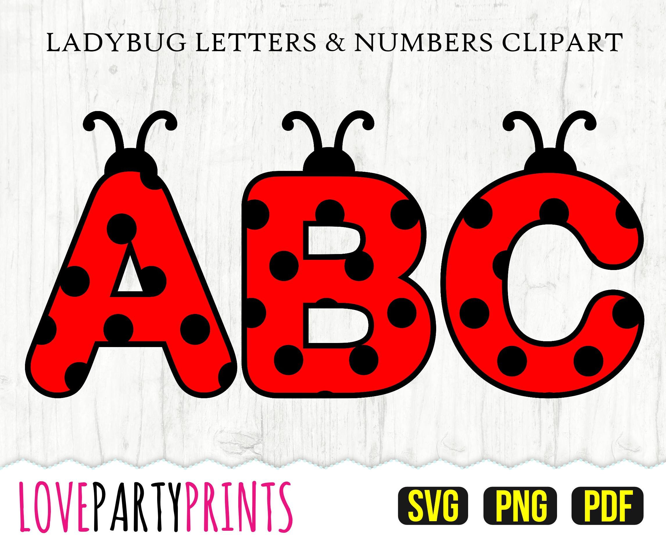 LADYBUG FONT Svg Png and Pdf Files 300dpi High Quality | Etsy Canada