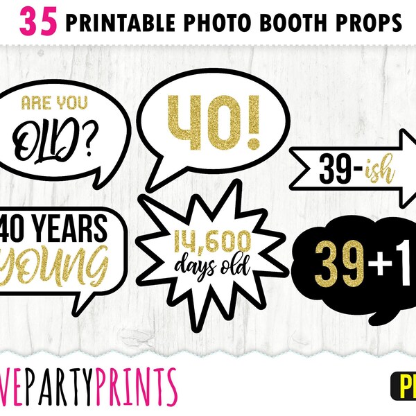 Birthday Party Props - Etsy