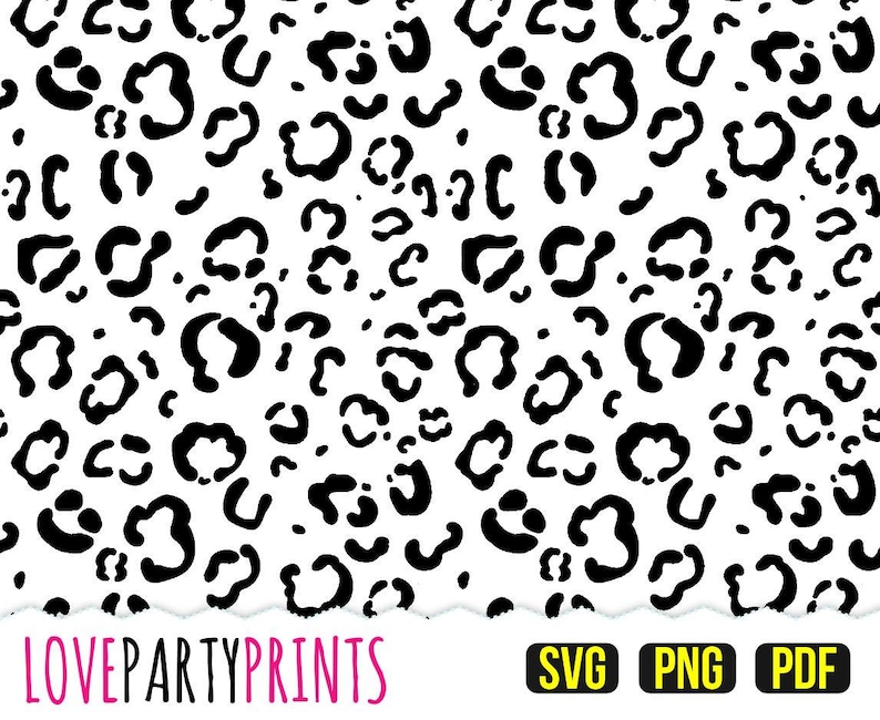 Leopard Print Svg DXF PNG PDF Leopard Svg Seamless | Etsy